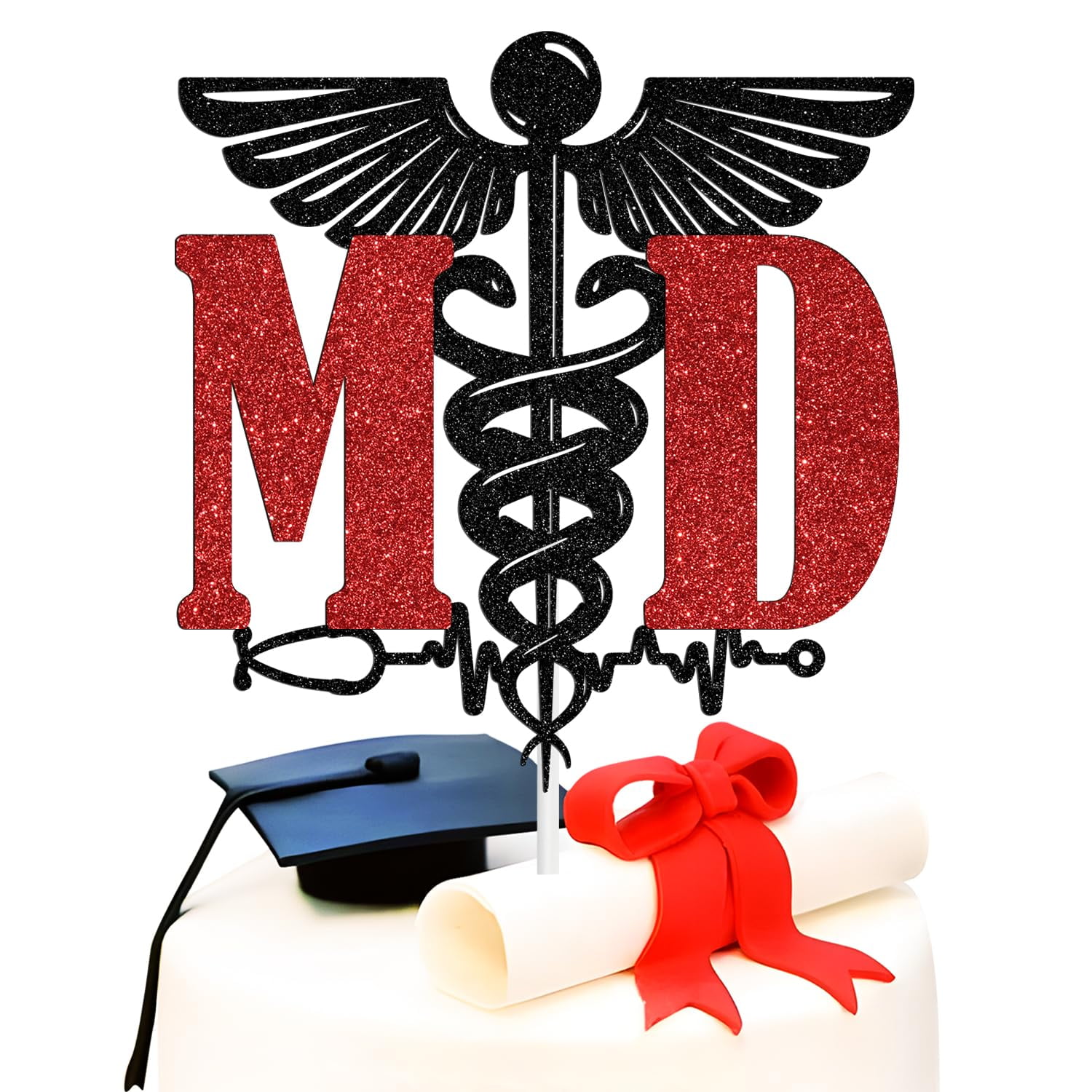 MD Cake Topper, Congrats Doctor of RST1 Medicine Grad, Med School ...