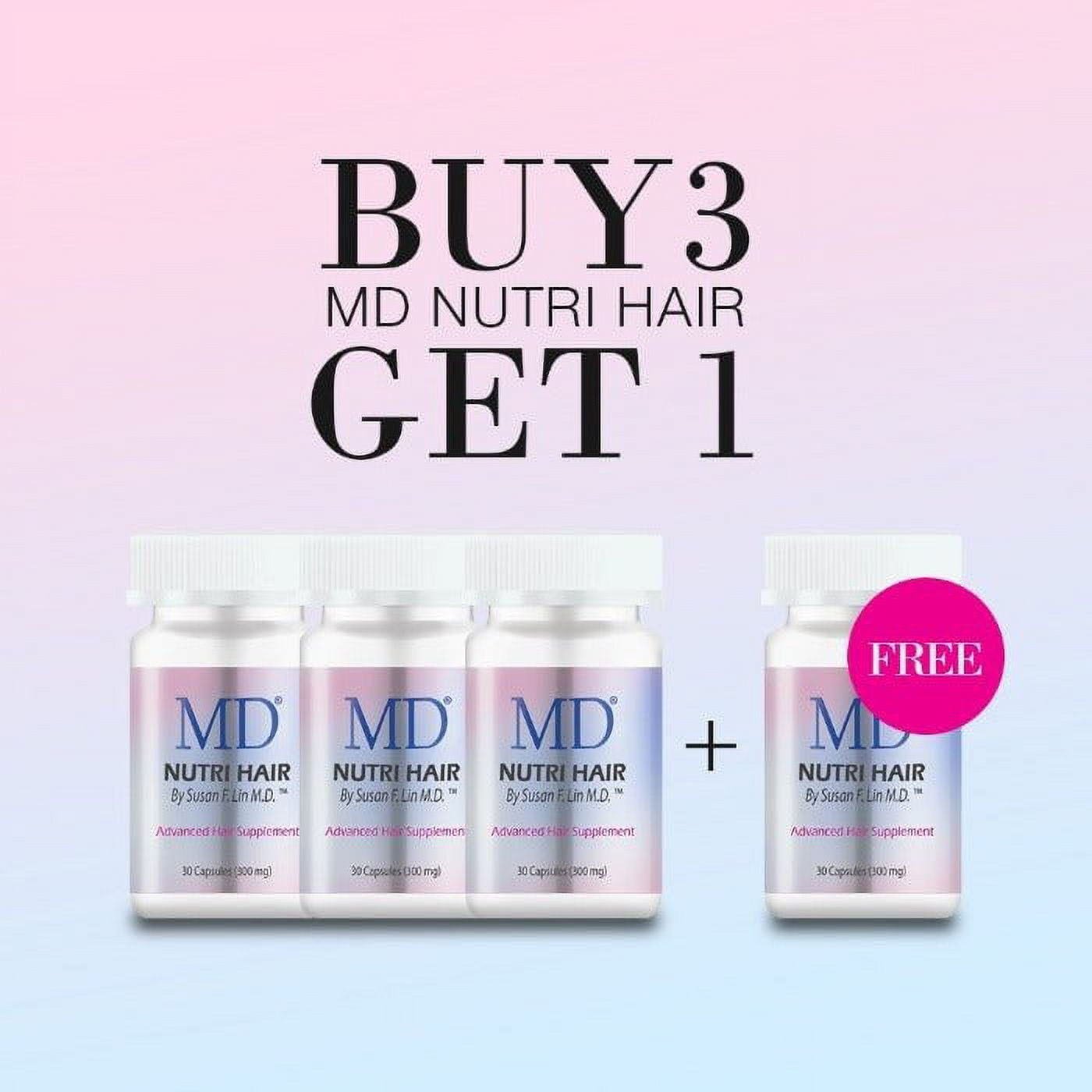 MD NUTRI HAIR Value Program Drug Free DHT Blocker Hairloss Vitamin ...