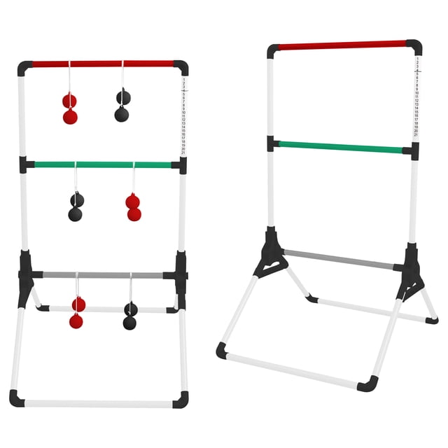 MD Sports Foldable Ladder Toss Game, Red, Green and Black - Walmart.com