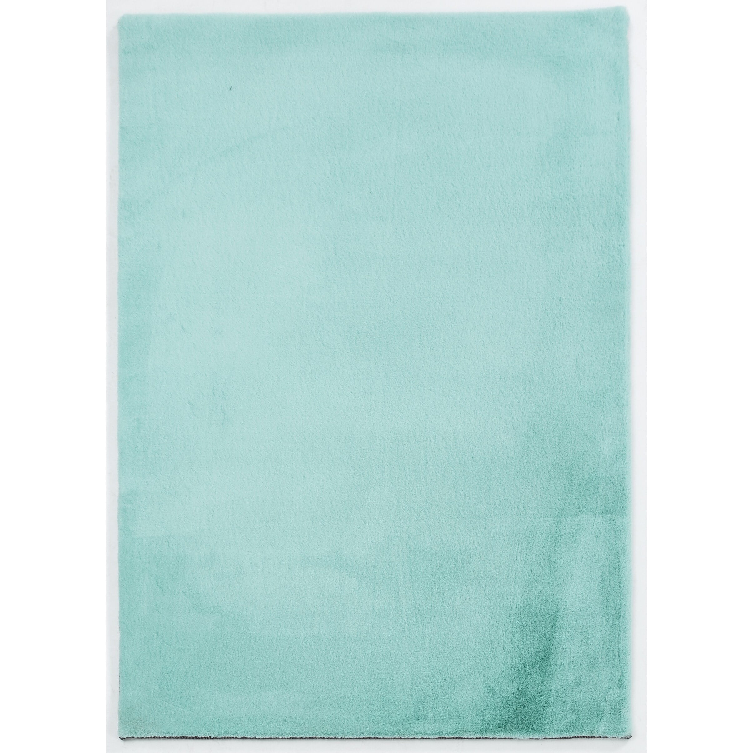 MDA Home Rabbit Mint Green Faux Rabbit Fur Area Rug - 5' x 7' - Walmart.com