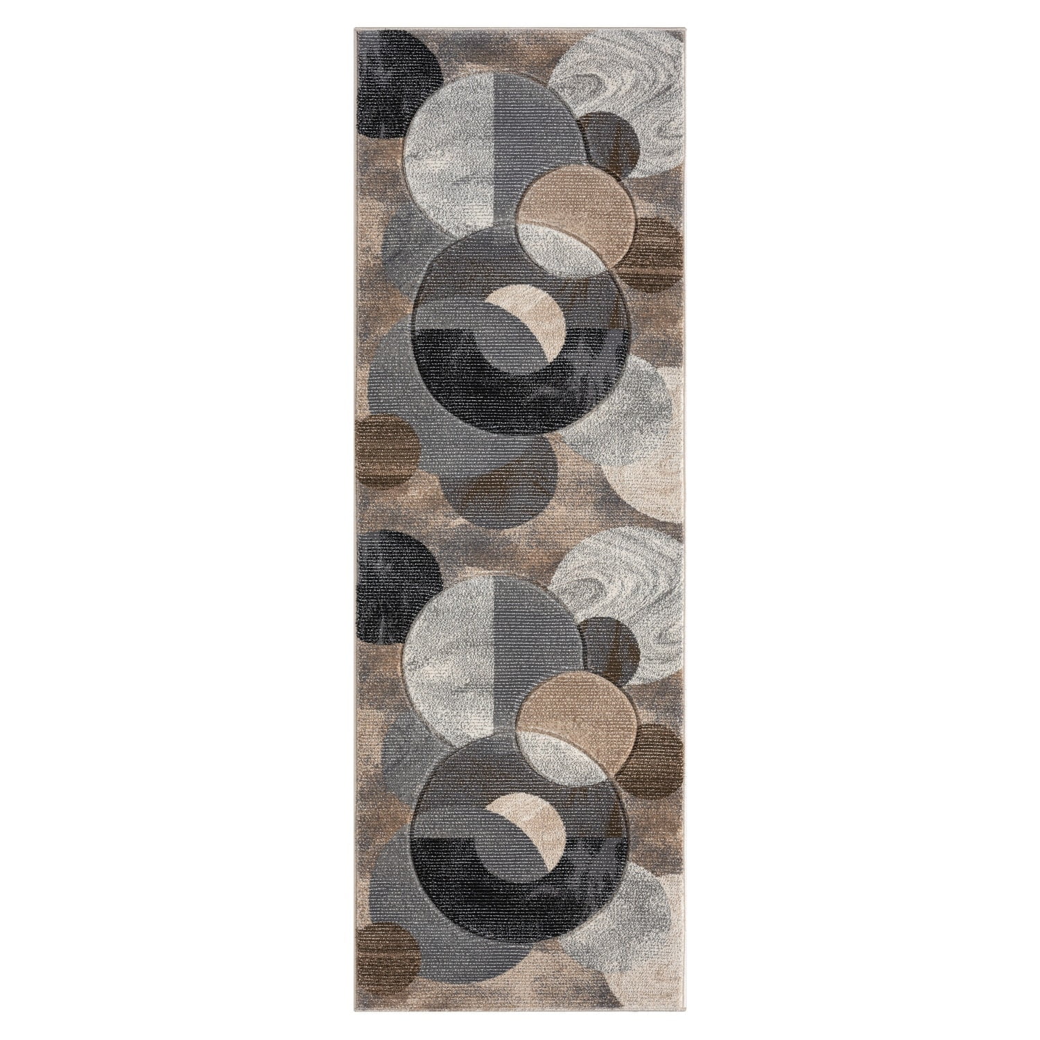 MDA Rug Imports Alexia Collection Modern Circle Design Area Rug 2'8'' x ...