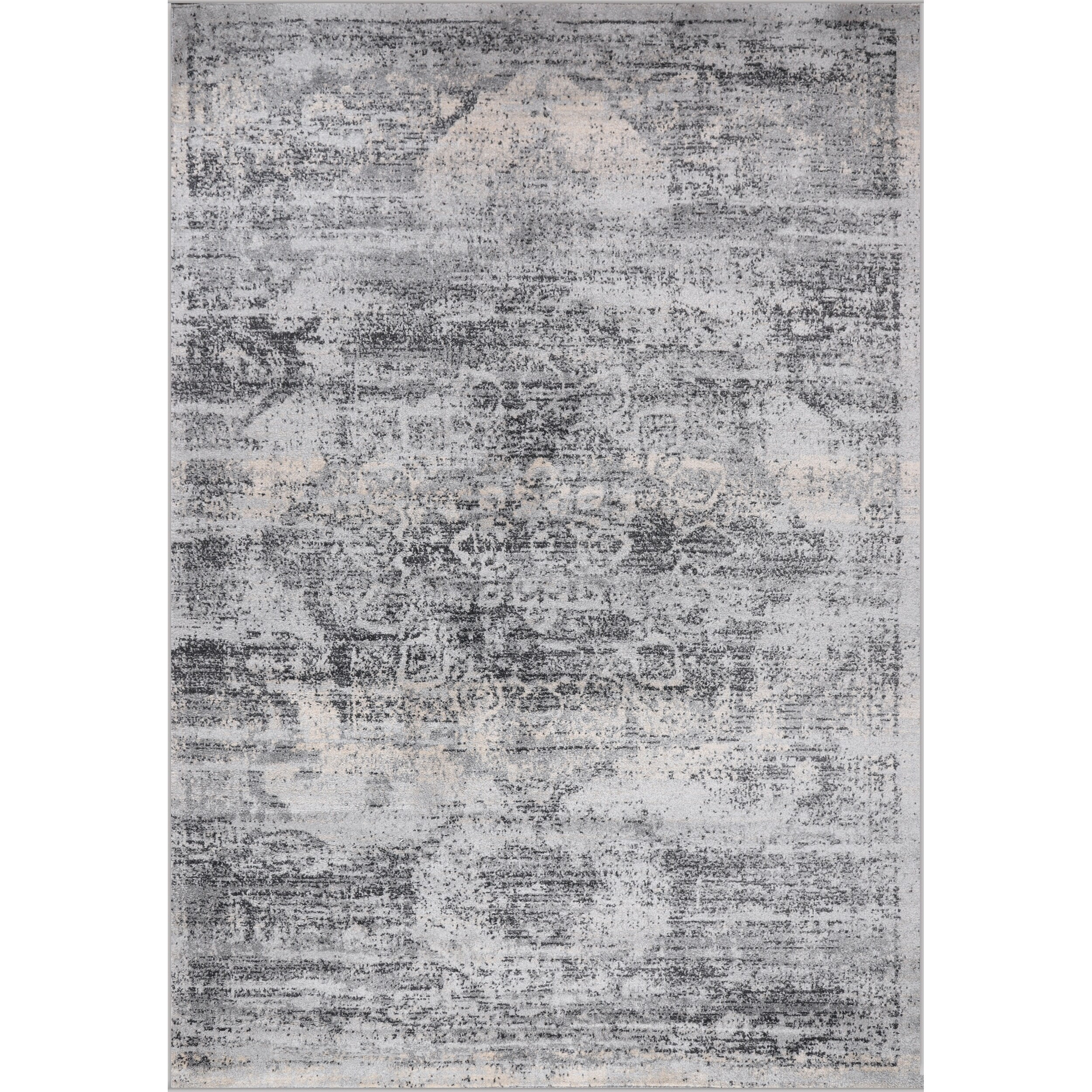MDA Rug Imports Angel Collection Faded Grey Abstract Area Rug 8' X 10 ...