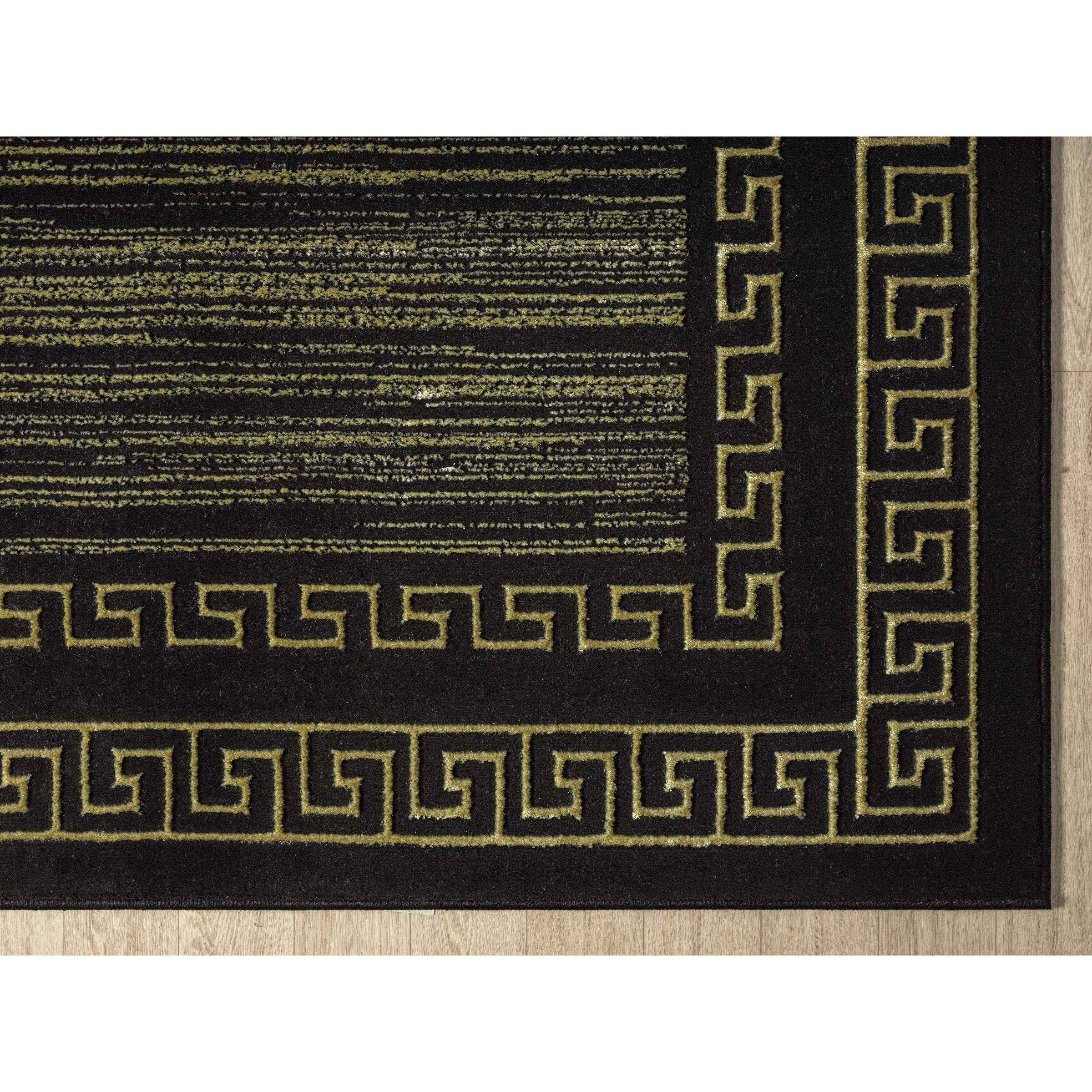 MDA Rug Imports Ksamil Collection Abstract Border Area Rug 3'8" x 5'7 ...
