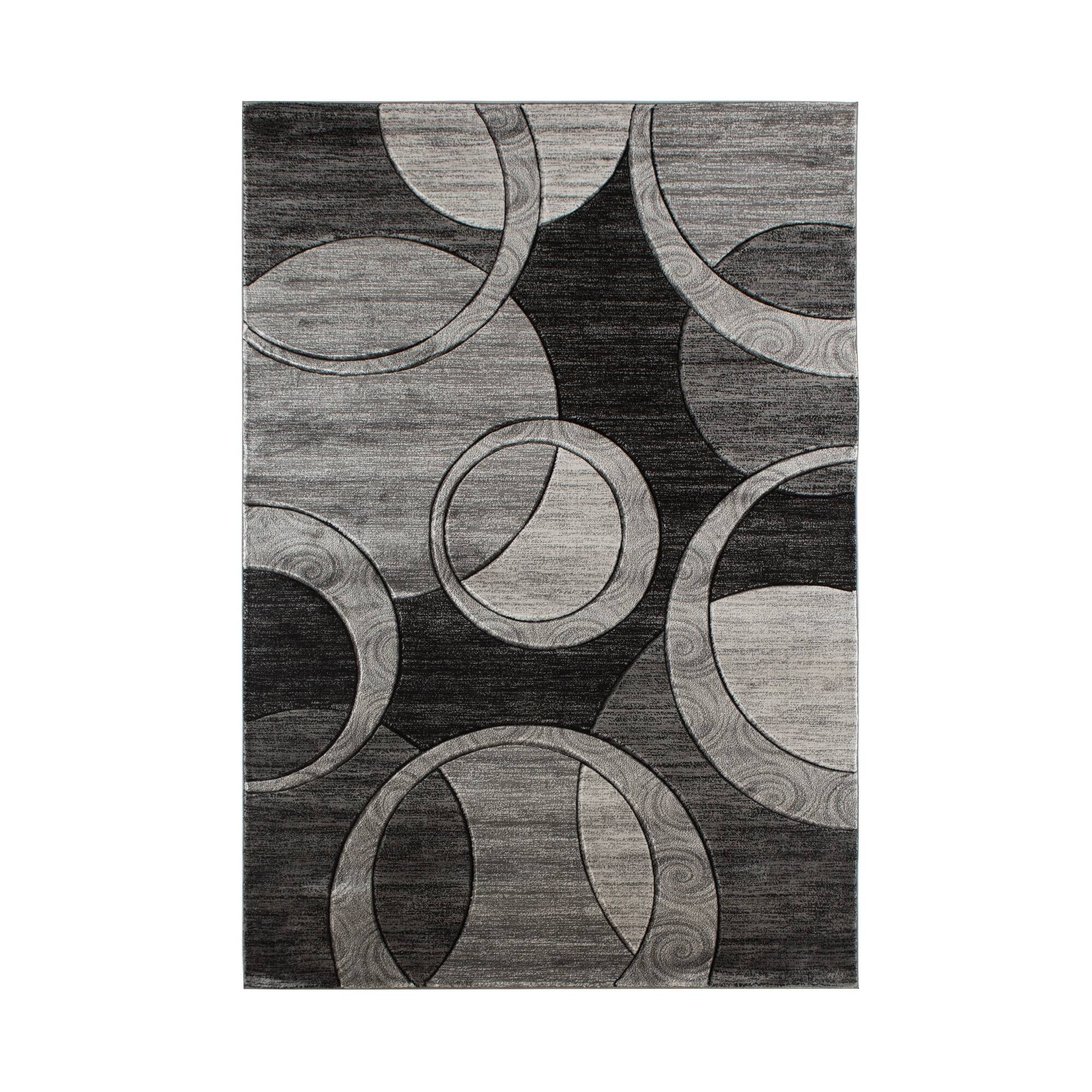 MDA Rug Imports Orelsi Collection Abstract Geometric Circles Area Rug ...