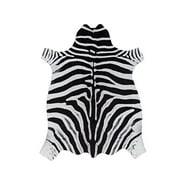 nuLOOM Halina Faux Cowhide Area Rug, 5' x 6' 7", Shaped, Halina Brown ...