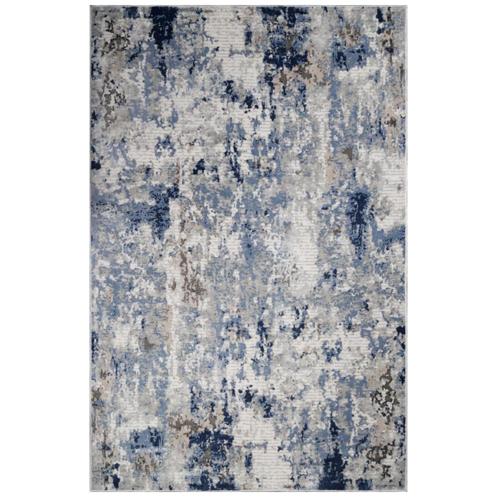 MDA Rug Imports Trendy Collection Abstract Area Rug Grey/Blue 5'2'' X 7 ...