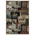 MDA Rug Imports Wildlife Collection Area Rug Beige/Burgundy 8'1'' X 10 ...