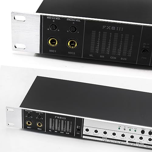 MDEOOSKY Karaoke Mixer with Dual Wireless Microphone, Effector One ...