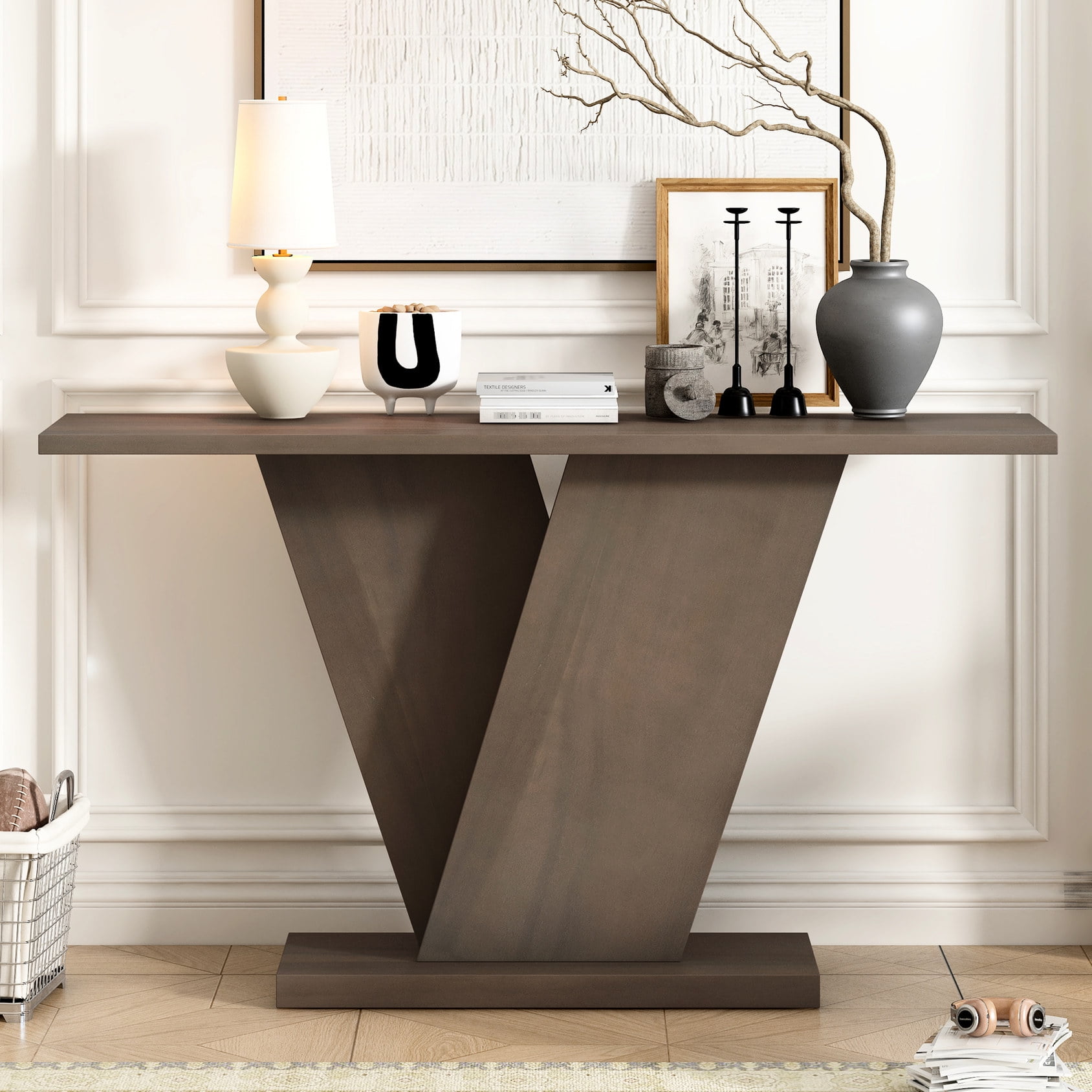 MDF + Acacia Veneer Table Top | Ideal for Showcasing Decor Items ...
