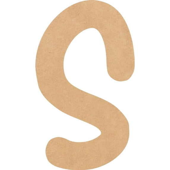MDF Blank Wood 20'' Tall Breakbone Letters Alphabet S, Paintable Craft ...