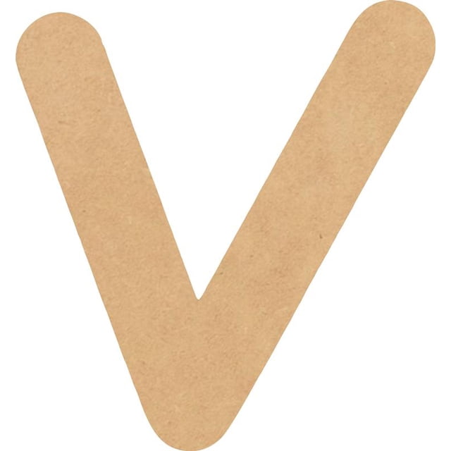 MDF Blank Wood 22'' Tall Breakbone Letters Alphabet V, Paintable Craft ...