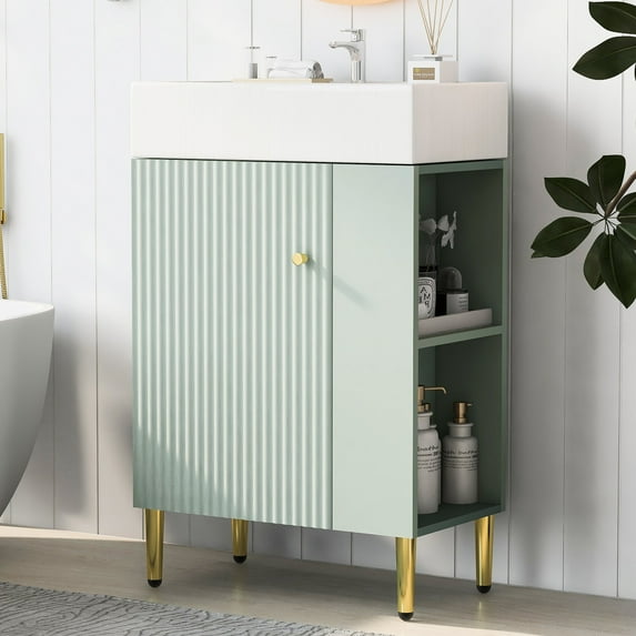 MDF & Ceramic Materials - Soft Close Door Feature - Bathroom Function ...