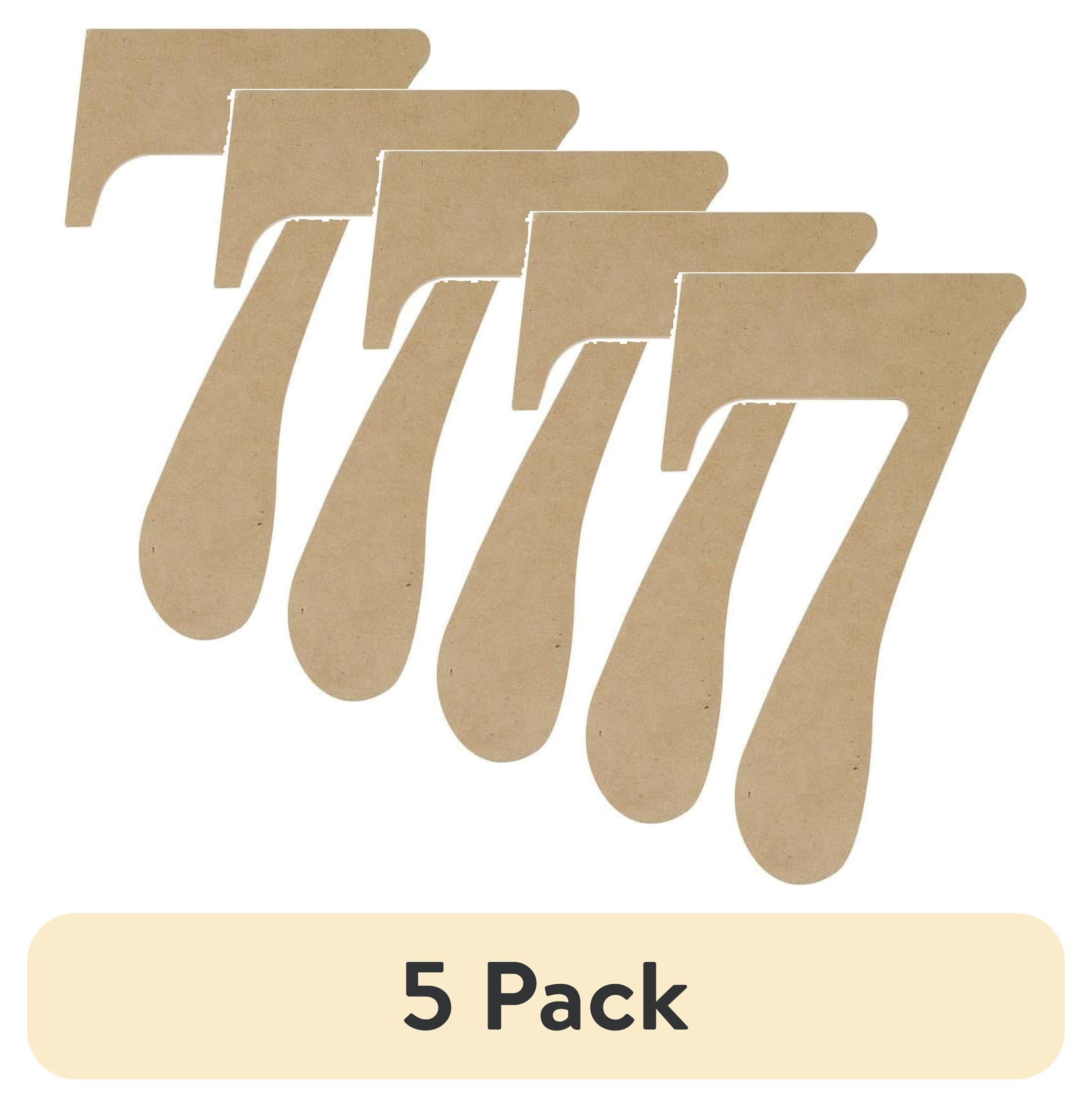 (5 pack) MDF Classic Font Wood Letters & Numbers 9.5"-7 - Walmart.com