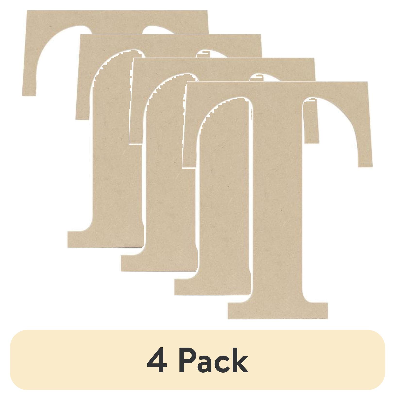 (4 pack) MDF Classic Font Wood Letters & Numbers 9.5"-T - Walmart.com