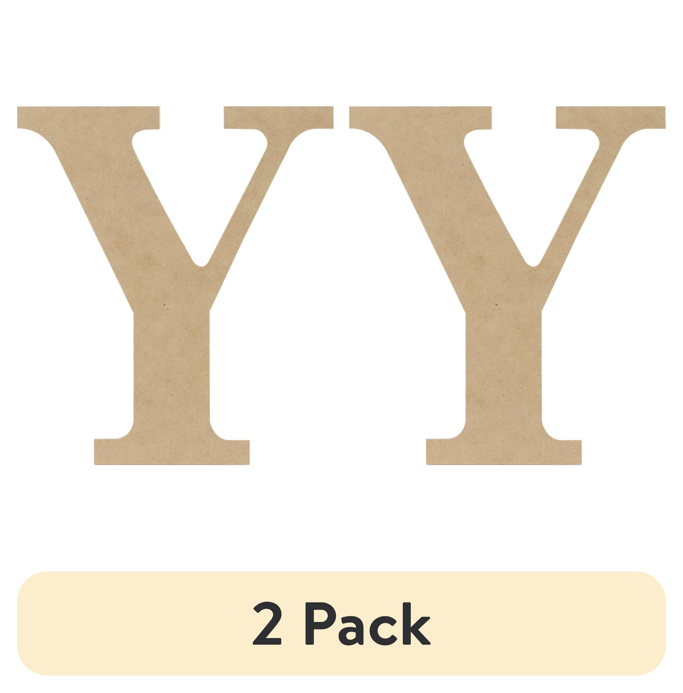 (2 pack) MDF Classic Font Wood Letters & Numbers 9.5"-Y - Walmart.com
