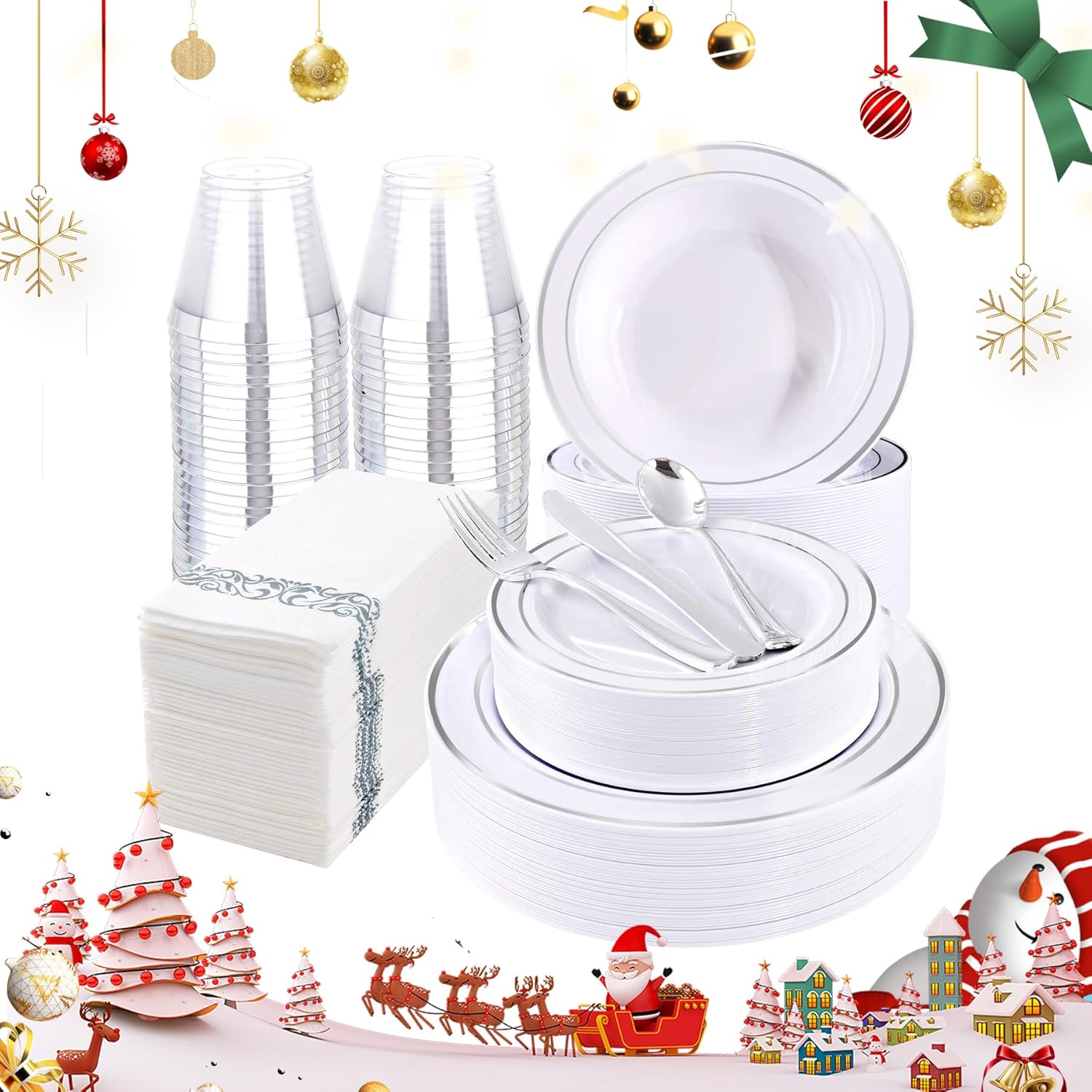 MDF Computer Desk with 4 Drawers and A Storage Cabinet, Home Office ...