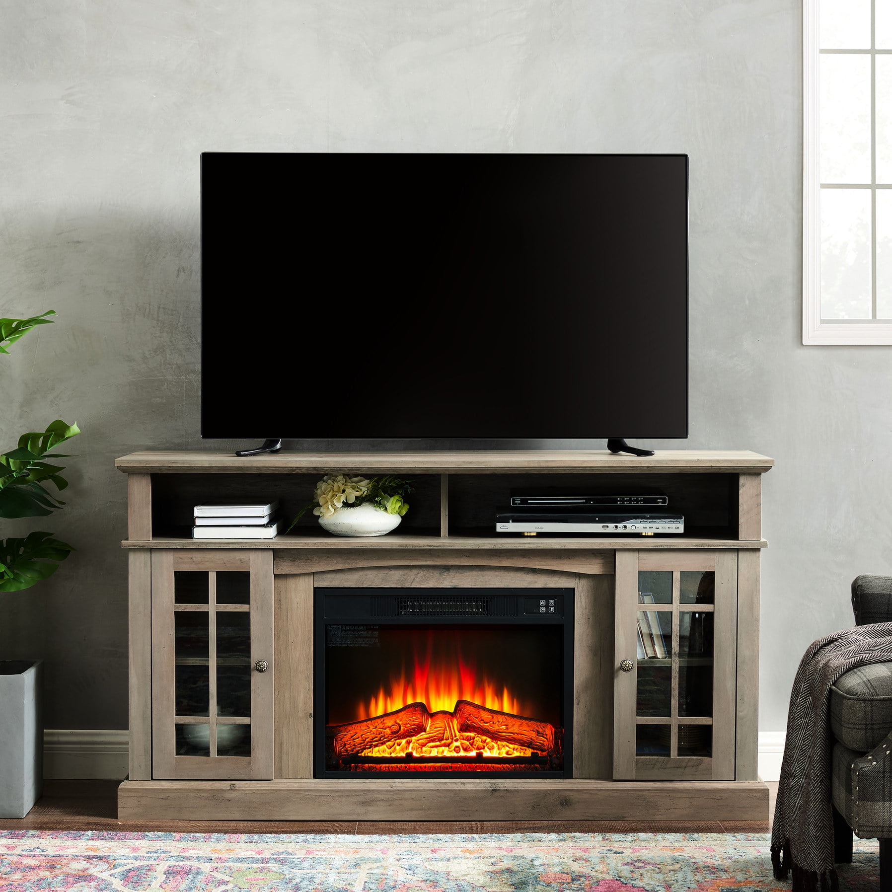 MDF Construction - Fireplace with Heat Option - Entertainment Room ...