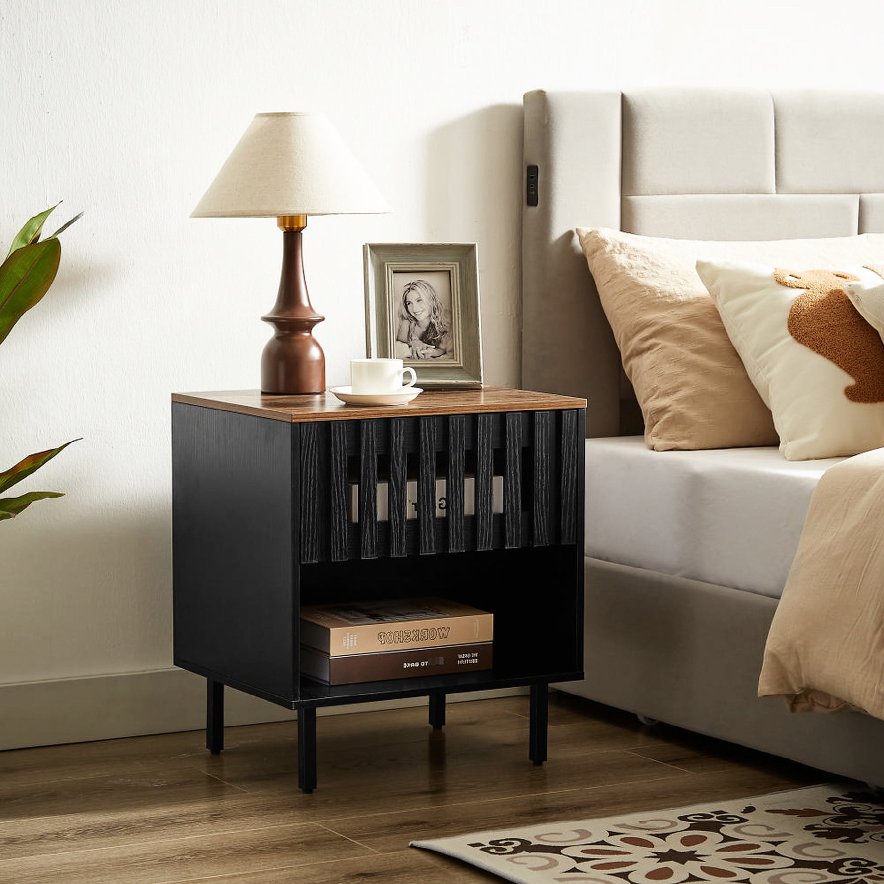 MDF Construction - Two - layer Storage Solution - Bedroom Arrangement ...