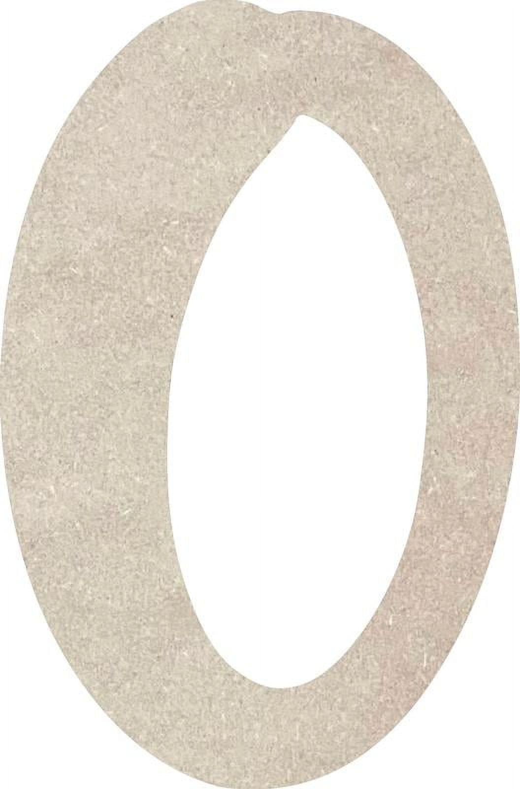 MDF Craft Letters, Unfinished 14'' Icebold O, Alphabet DIY Kids ...