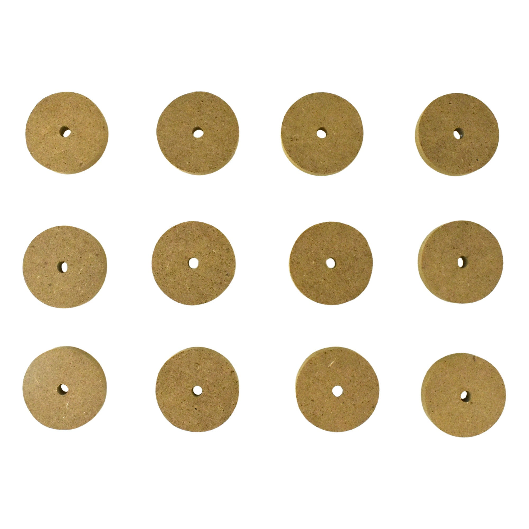 MDF DIY Craft Wood Flat Wheels, 1-3/8-Inch, 12-Count - Natural ...