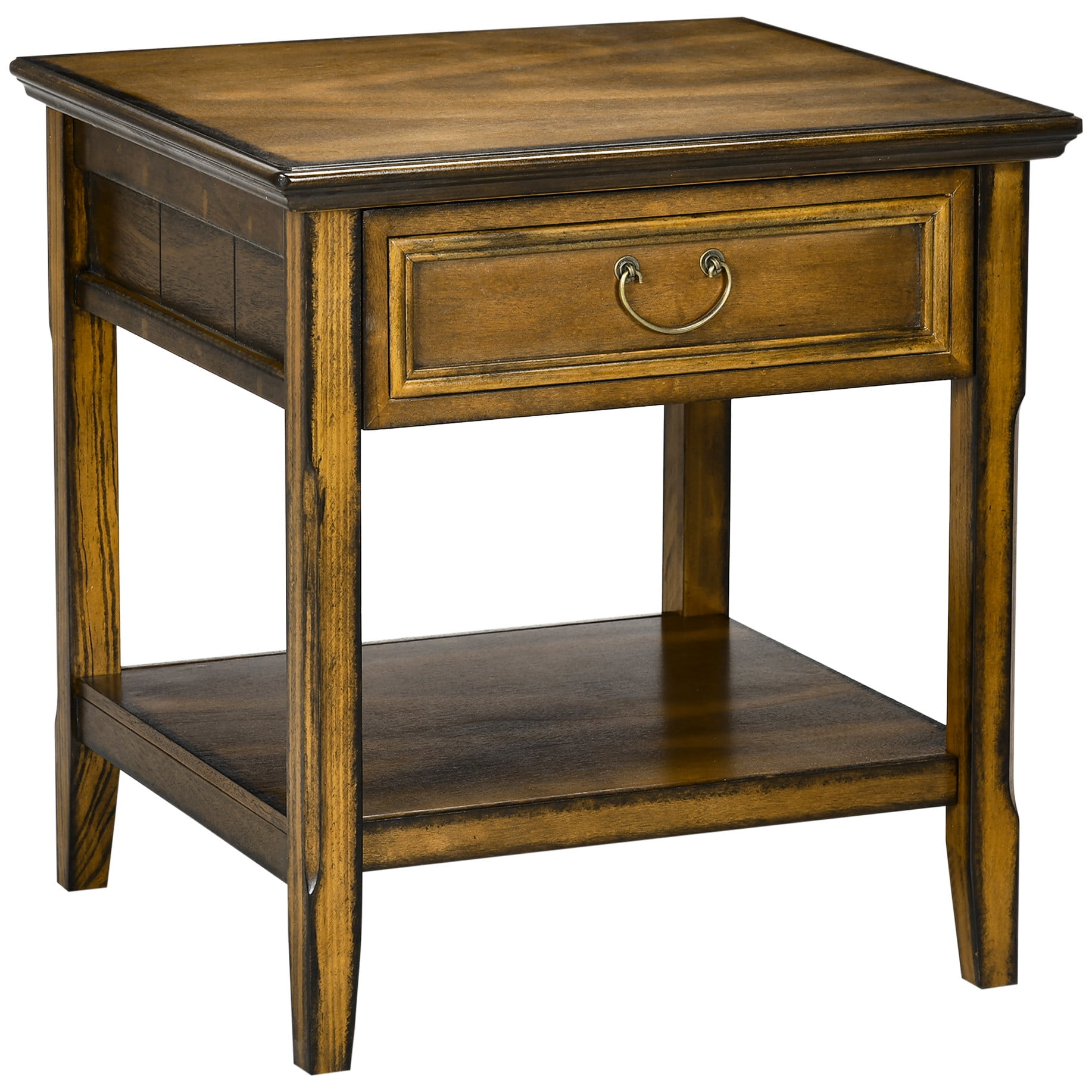 MDF End Table - Vintage Look with Worn Edges - Sofa End - Keep Coffee ...