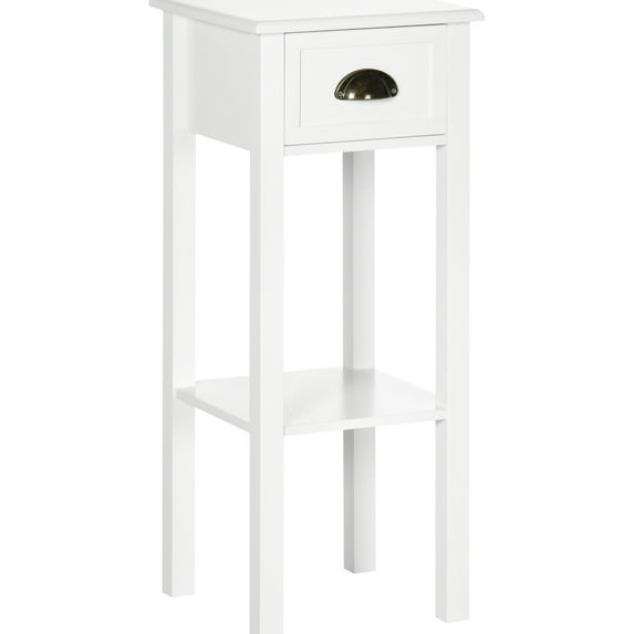 MDF End Table with Drawer+33 lbs Weight Capacity" - "Heavy Item ...