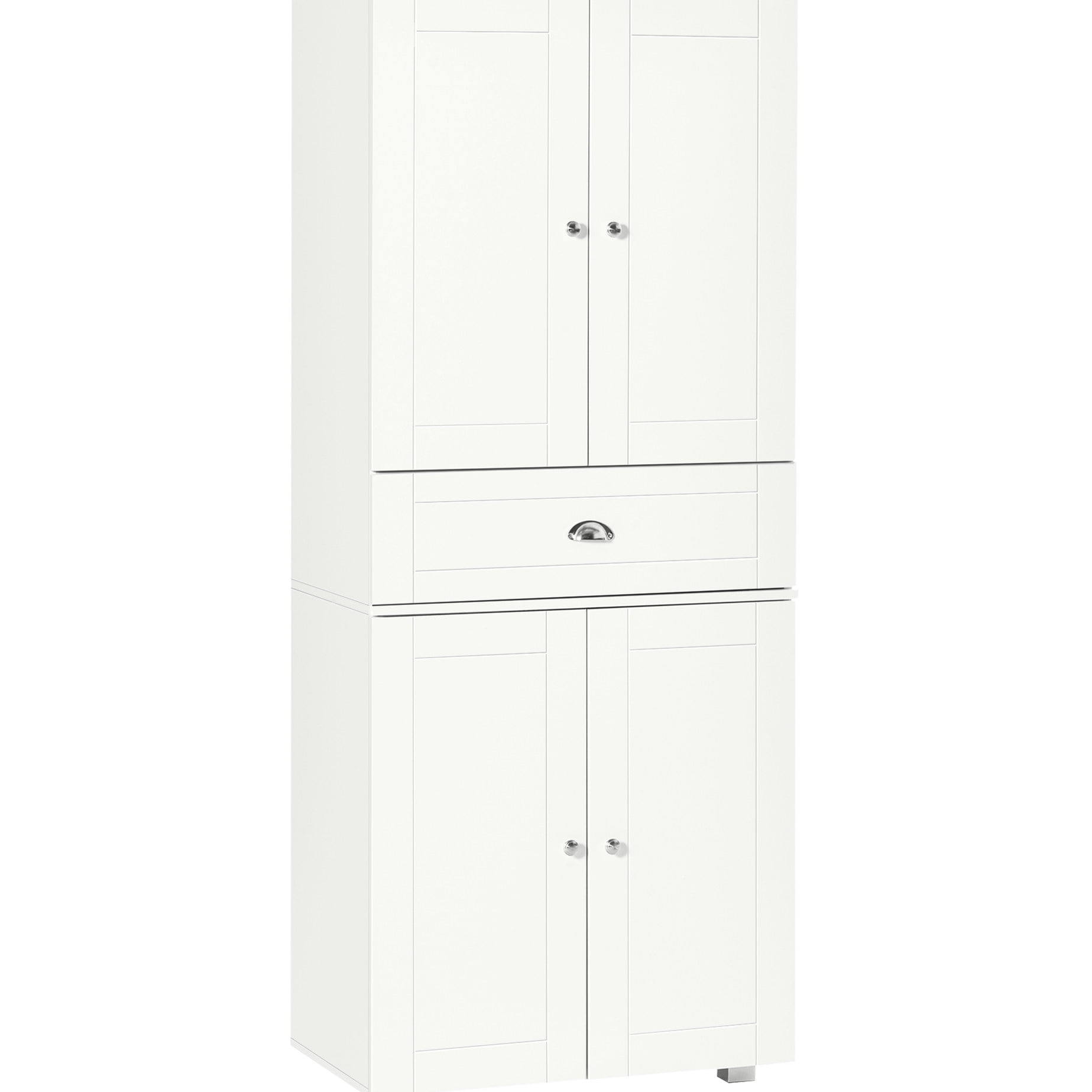 MDF Freestanding Kitchen Pantry with Elegant Hardware for Aesthetic ...