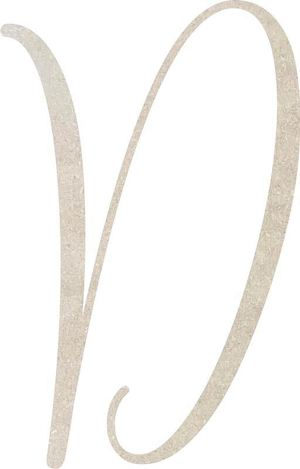 MDF Letter (D) Unpainted Wood Craft, 3'' Tall Paintable DIY, Script ...