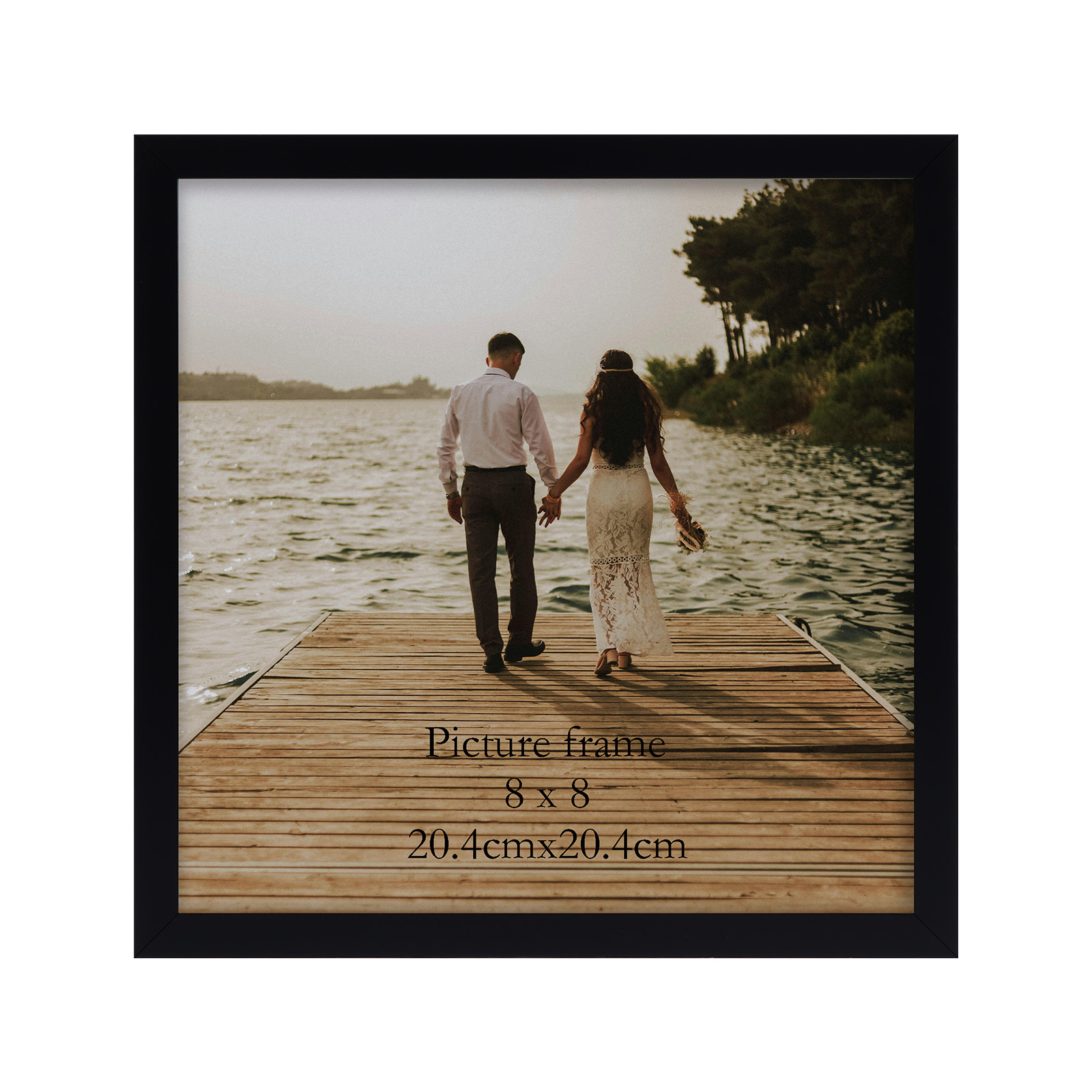 8x8 Picture Frame, Square Instagram Photo, for Tabletop or Wall Display ...