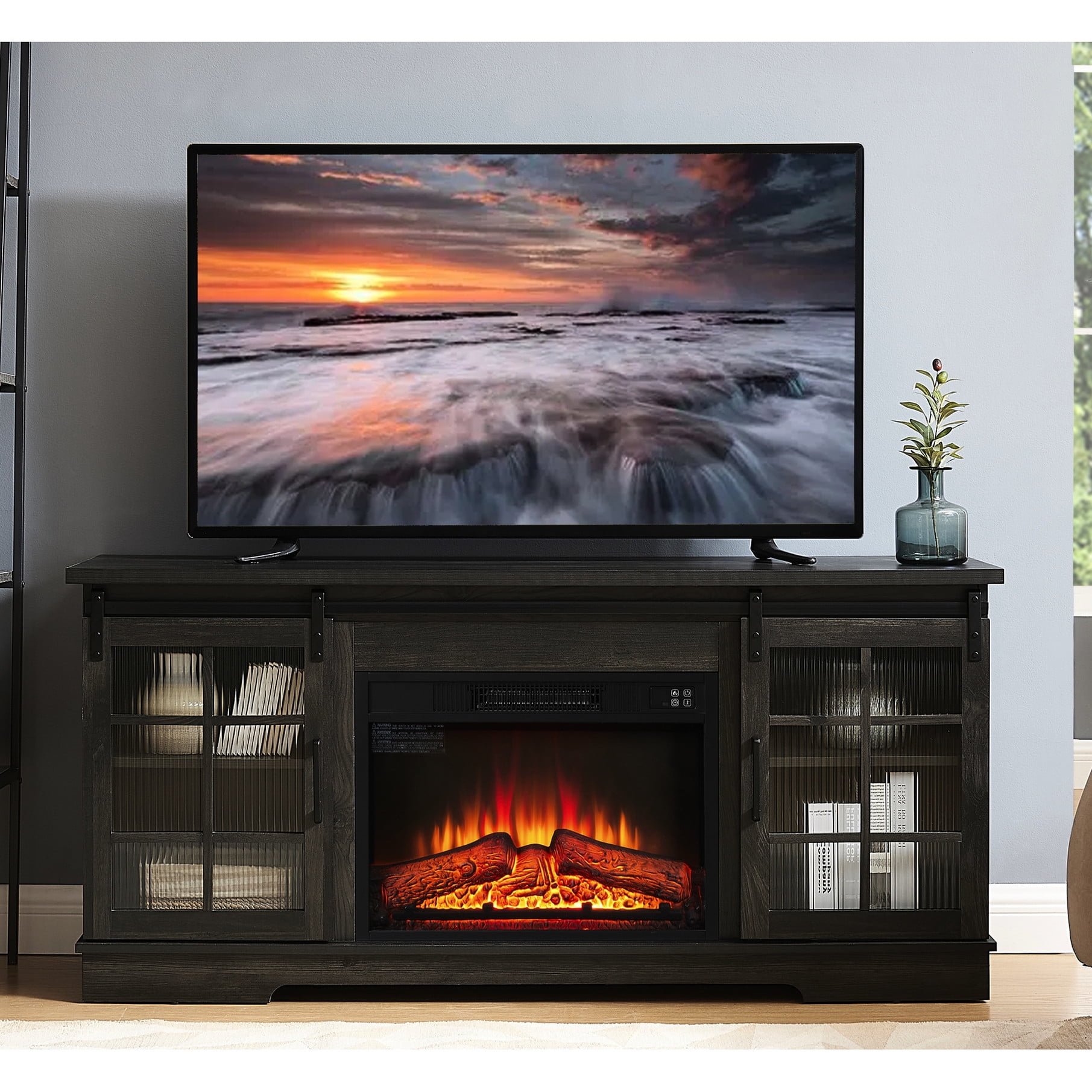 MDF Main Material - Fits TVs up to 65'' - Home Entertainment Area ...