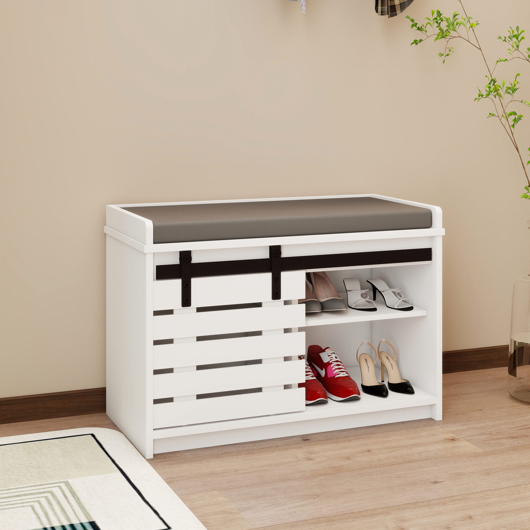 MDF Material Bench - Customizable Storage Height - Multiple Home Areas ...