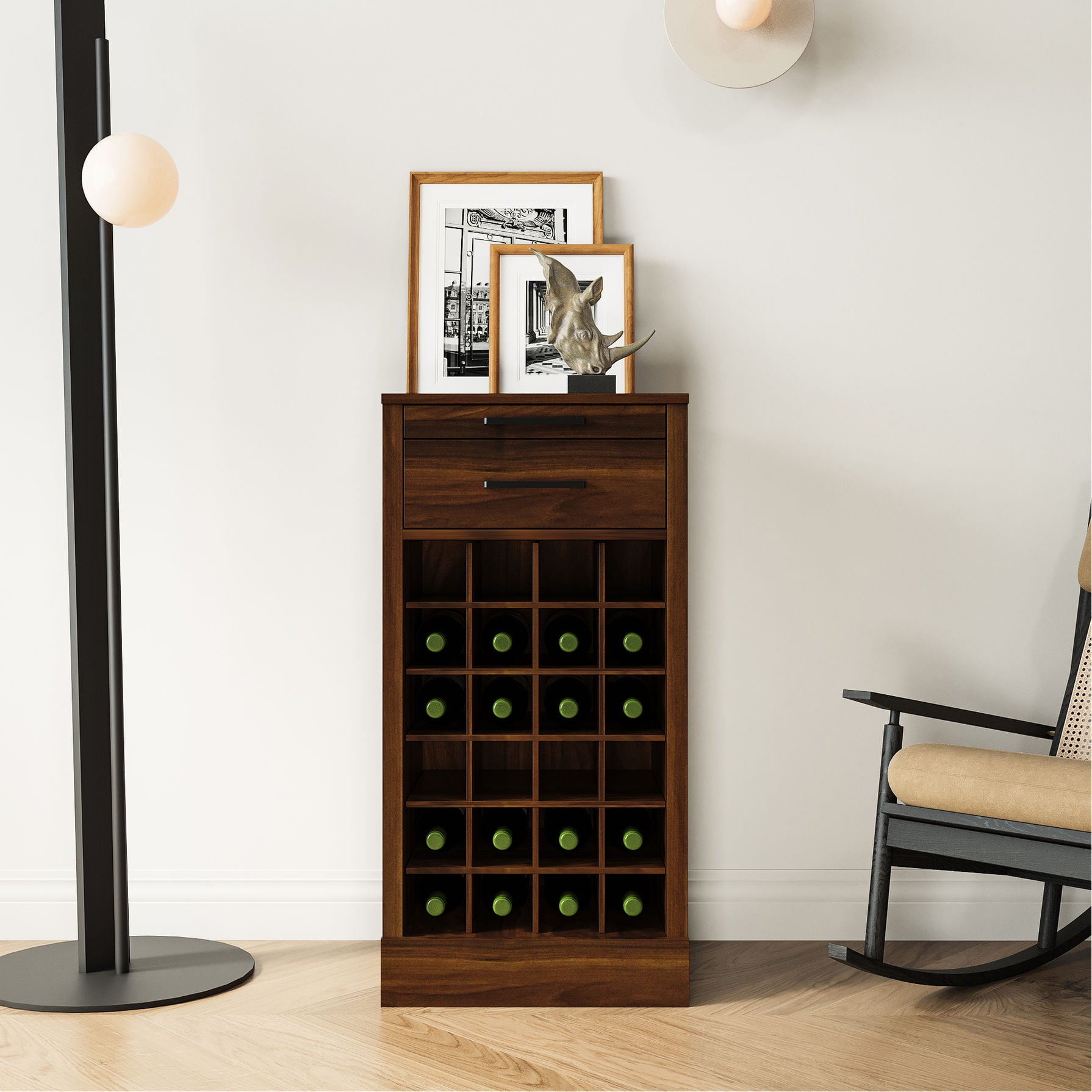 MDF Material + Modular Structure - Laundry Room Wine Storage, Unexpected Utility - Walmart.com