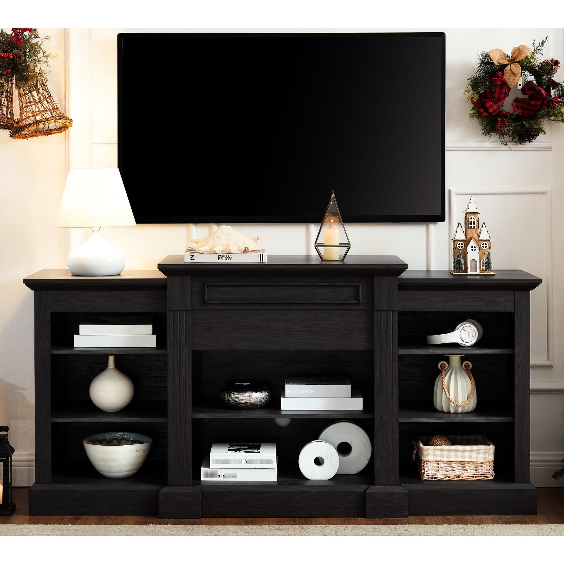 MDF Media Console with 2 Cable Cutouts+Ample Storage"-"Living Room ...
