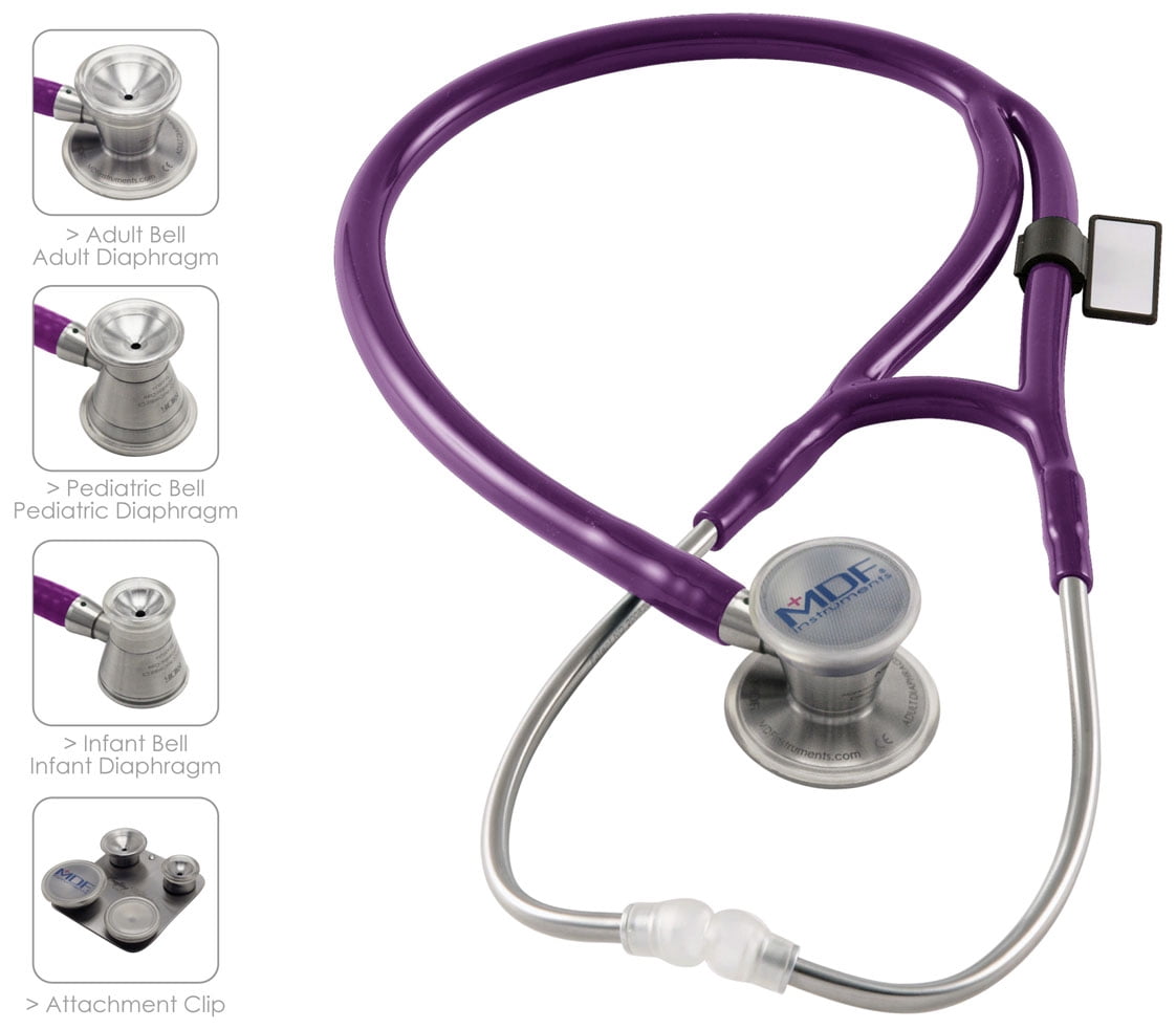 MDF ProCardial C3 Titanium Stethoscope, MDF797CCT, OS, Purple Rain ...
