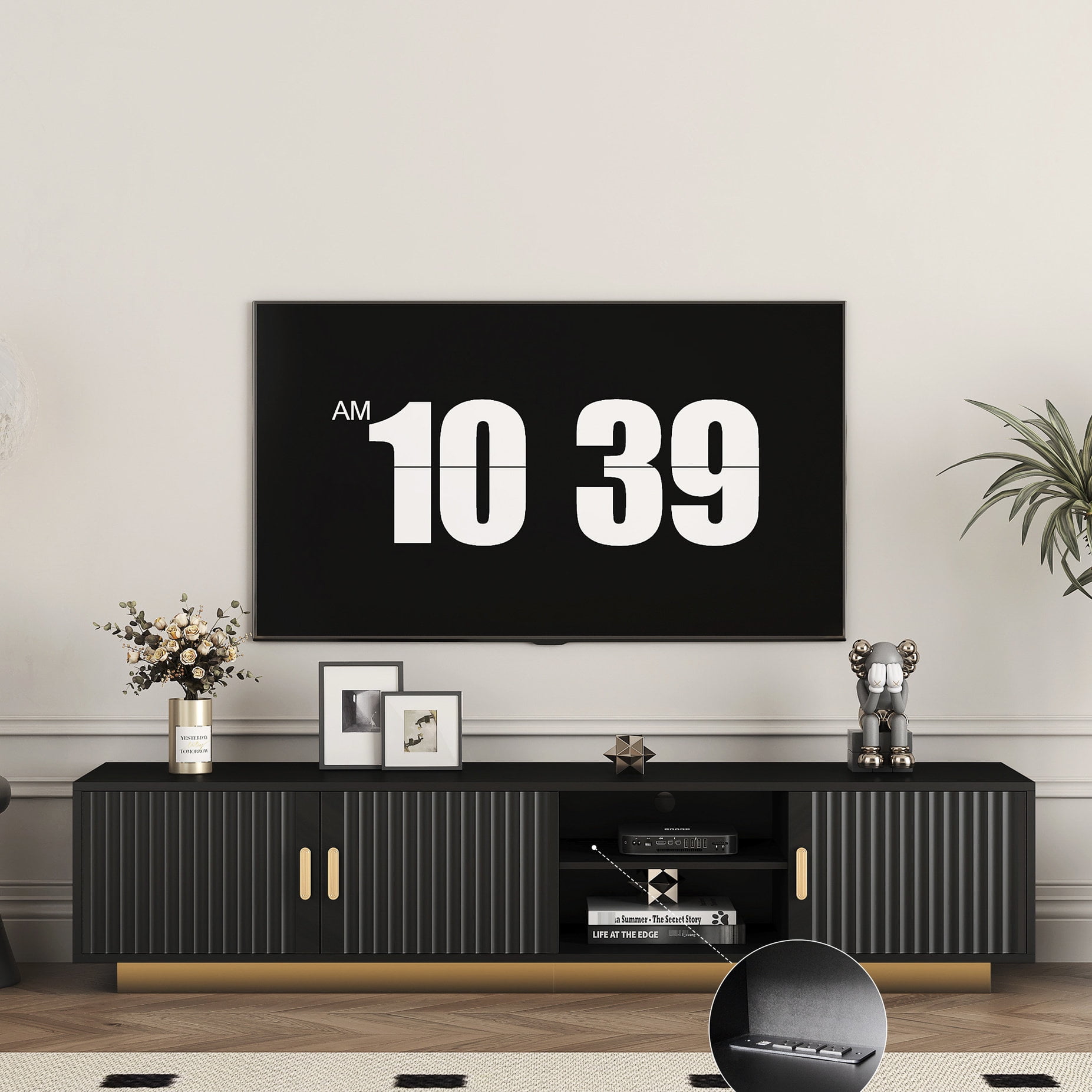 MDF TV Stand with Clear Labeling - Hassle - Free Assembly+User ...