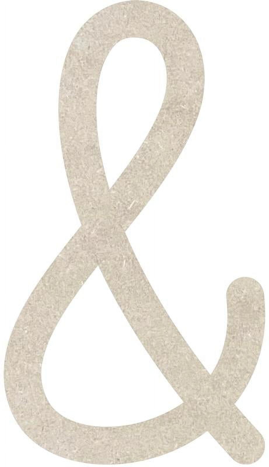 MDF Wall Letters, Unfinished 14'' Baleno Font &, Alphabet DIY Kids ...