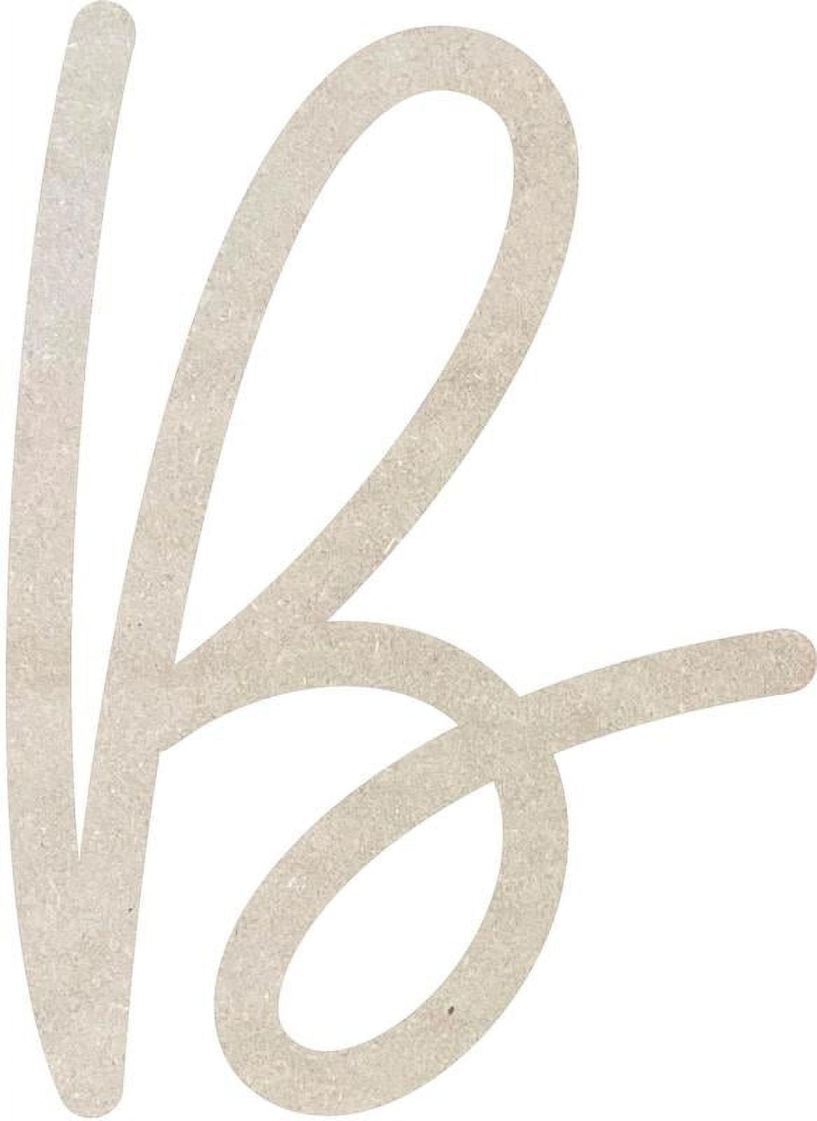 MDF Wall Letters, Unfinished 14'' Baleno Font B, Alphabet DIY Kids ...