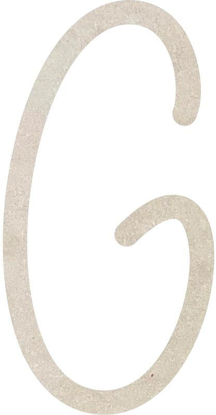 MDF Wall Letters, Unfinished 14'' Baleno Font G, Alphabet DIY Kids ...