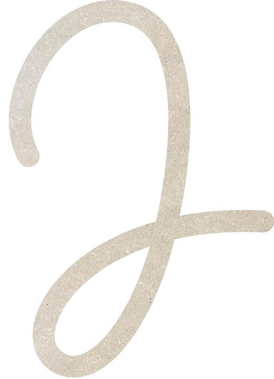 MDF Wall Letters, Unfinished 14'' Baleno Font J, Alphabet DIY Kids ...