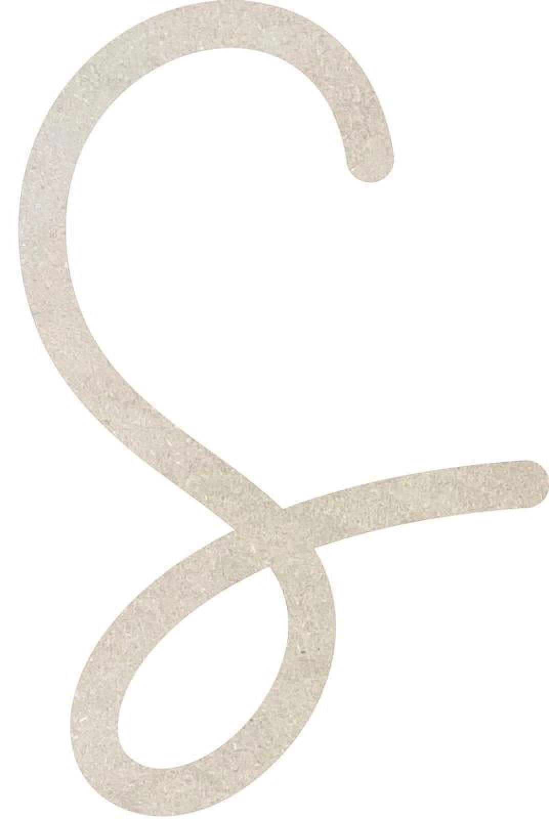 MDF Wall Letters, Unfinished 14'' Baleno Font S, Alphabet DIY Kids ...