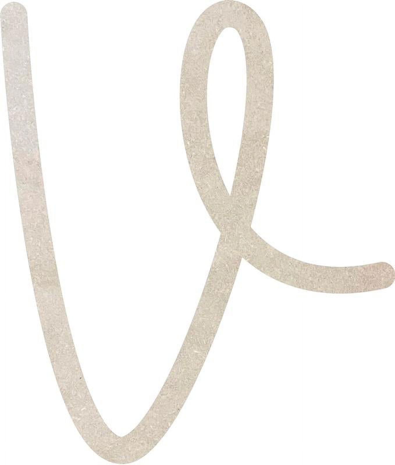 MDF Wall Letters, Unfinished 14'' Baleno Font V, Alphabet DIY Kids ...