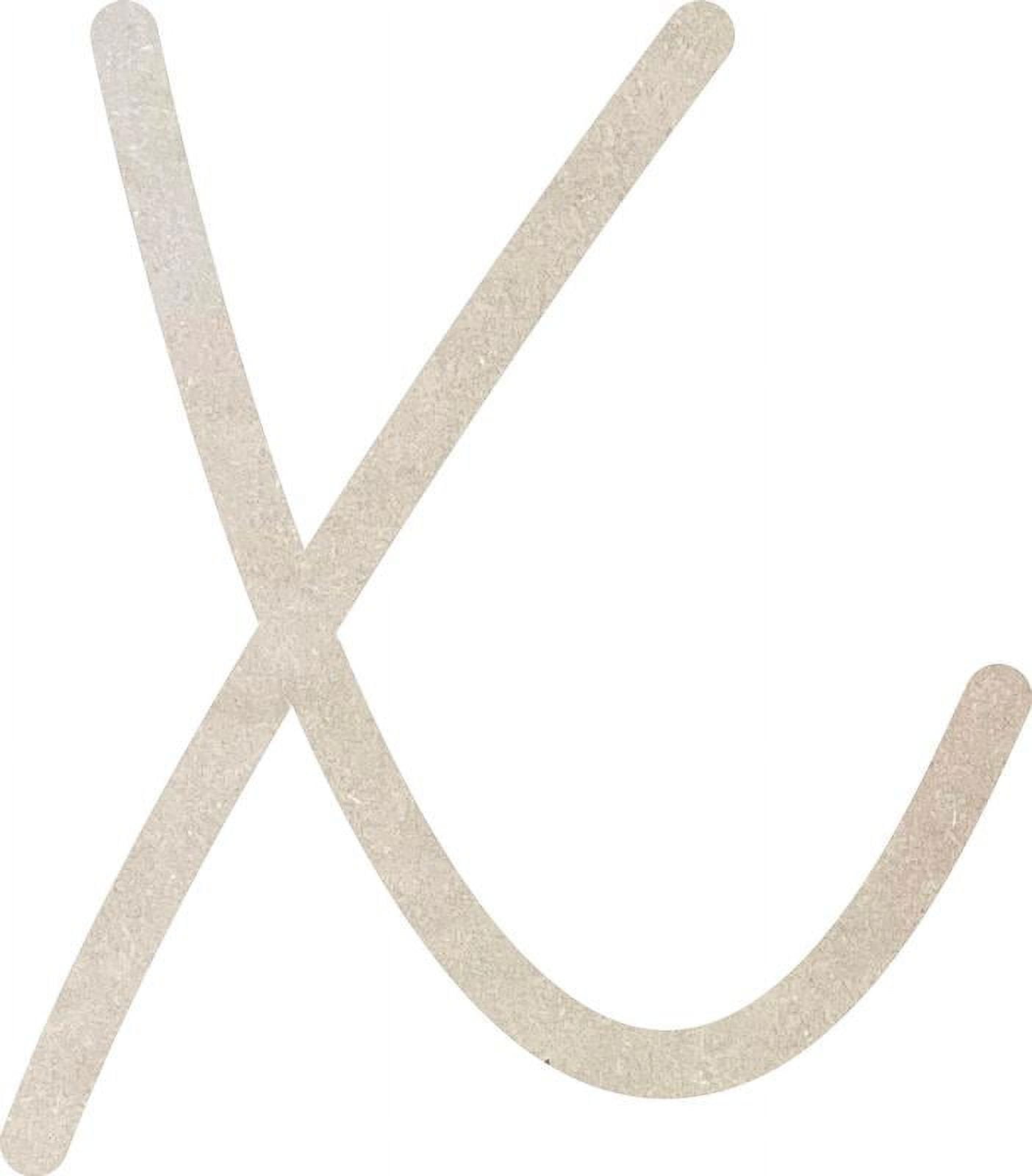 MDF Wall Letters, Unfinished 14'' Baleno Font X, Alphabet DIY Kids ...