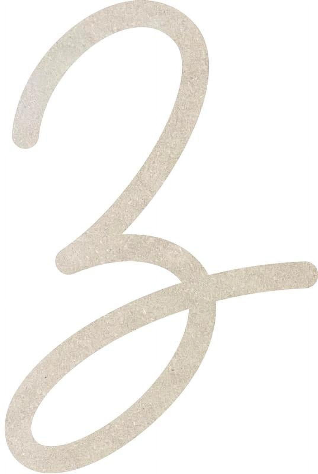 MDF Wall Letters, Unfinished 14'' Baleno Font Z, Alphabet DIY Kids ...