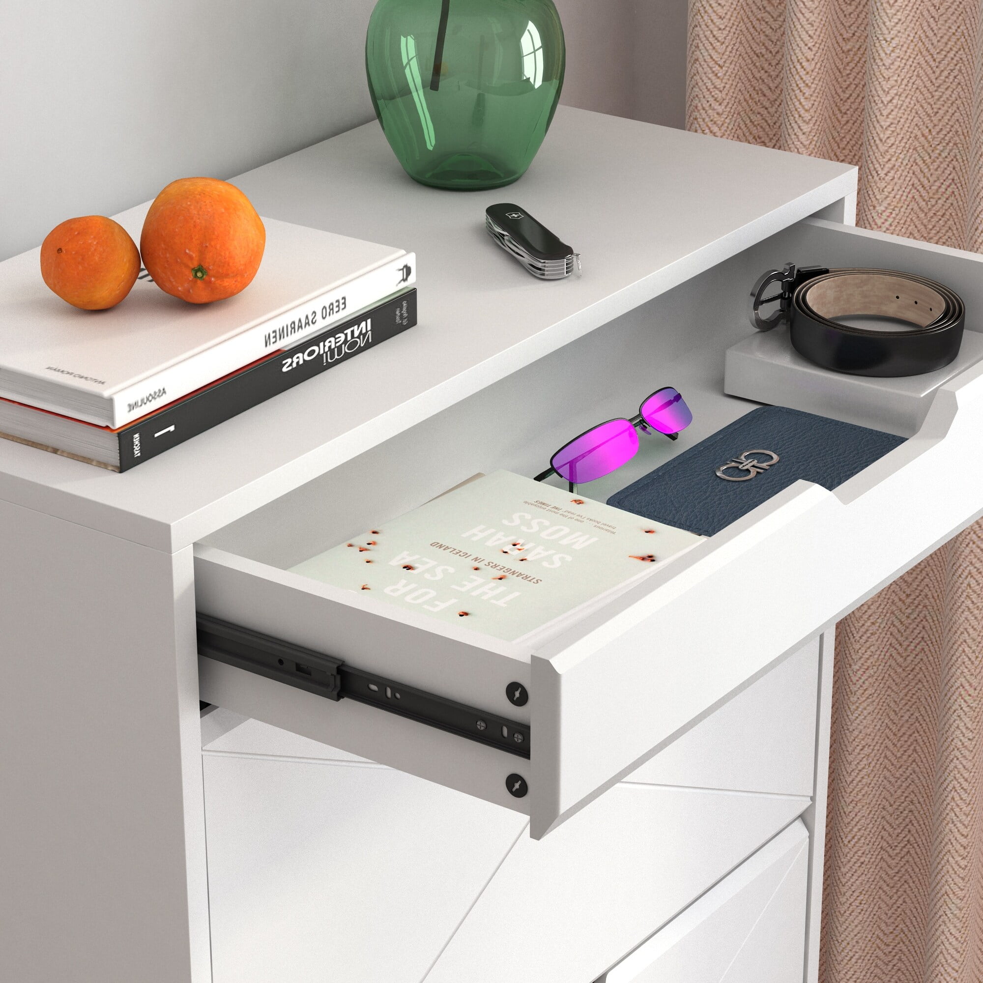 MDF Wood 3 Tier Tipping Bucket Shoe Storage Cabinet - Walmart.com