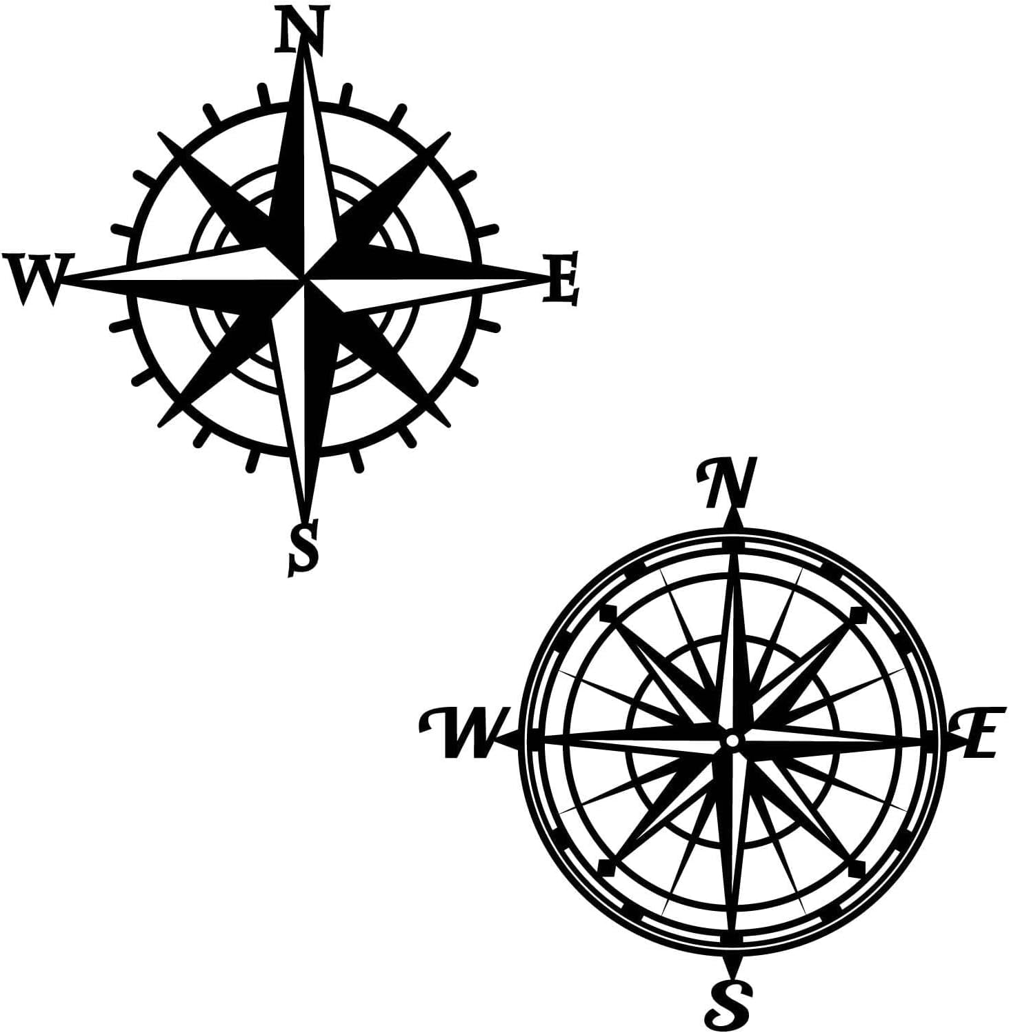 MDF Wood Home Decorations Hanging Ornament with Hemp Cord Compass ...