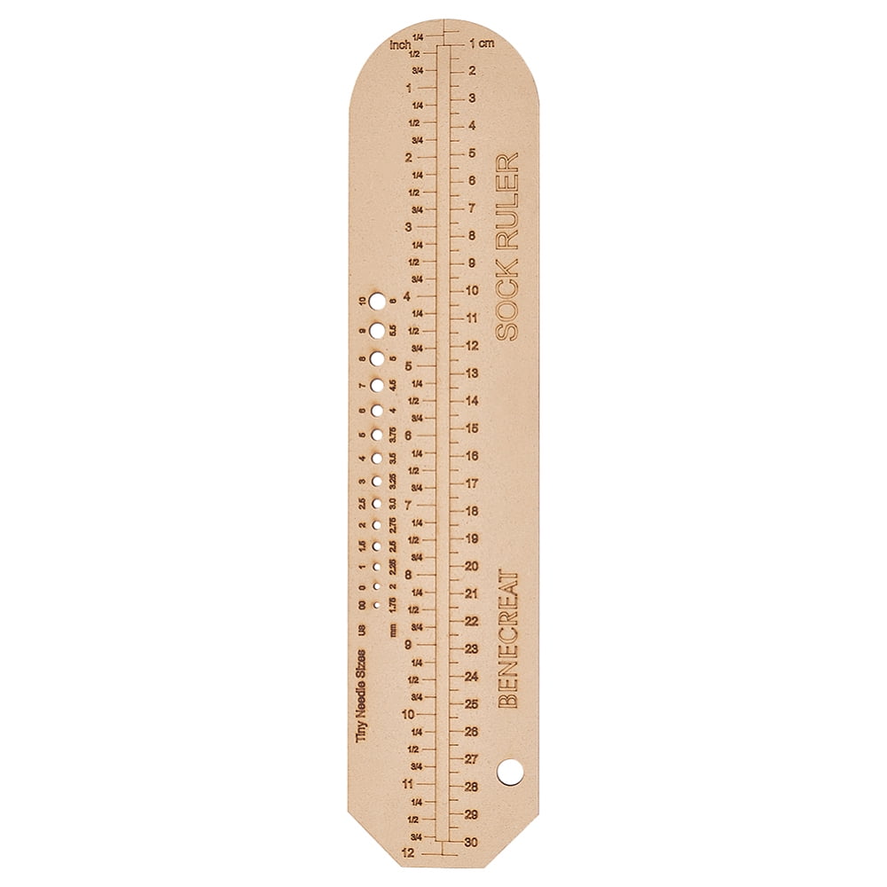 MDF Wood Knitting Rulers BurlyWood 31x7x0.3cm - Walmart.com