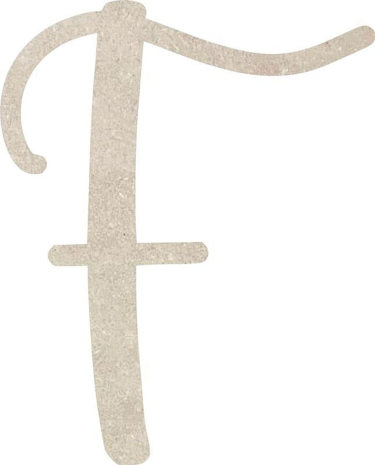 MDF Wood Letter F Craft, Paintable 16'' Tall Paintable, DIY Cailyn ...