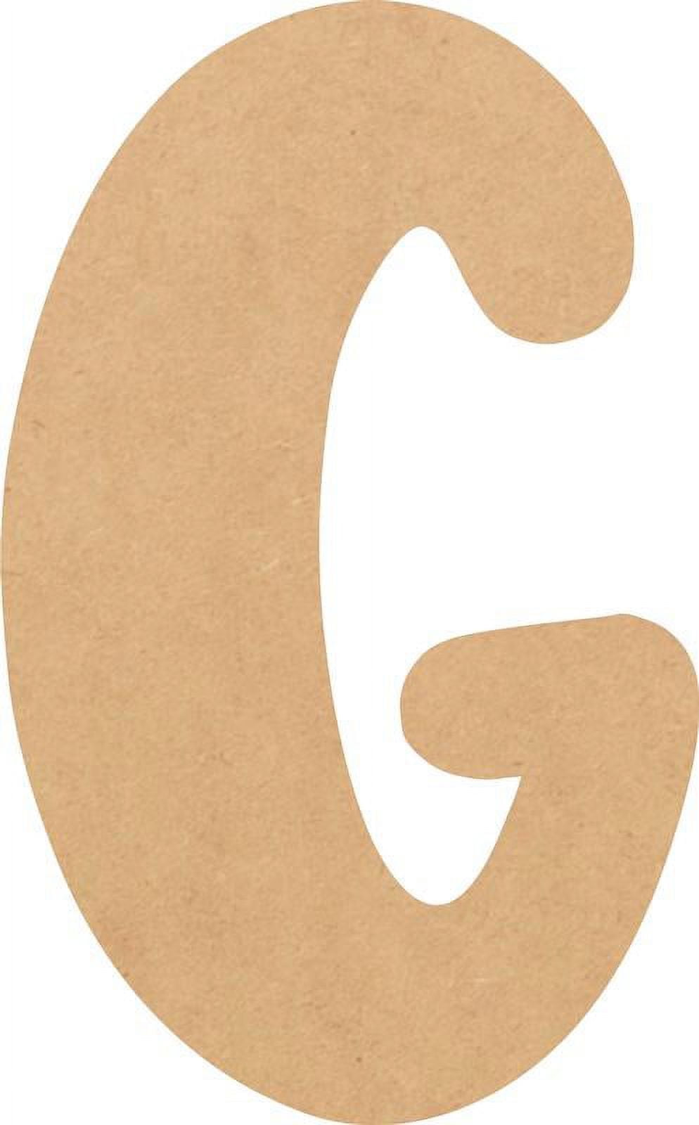 MDF Wood Letter G Craft, Paintable 14'' Tall Paintable, DIY Bright ...