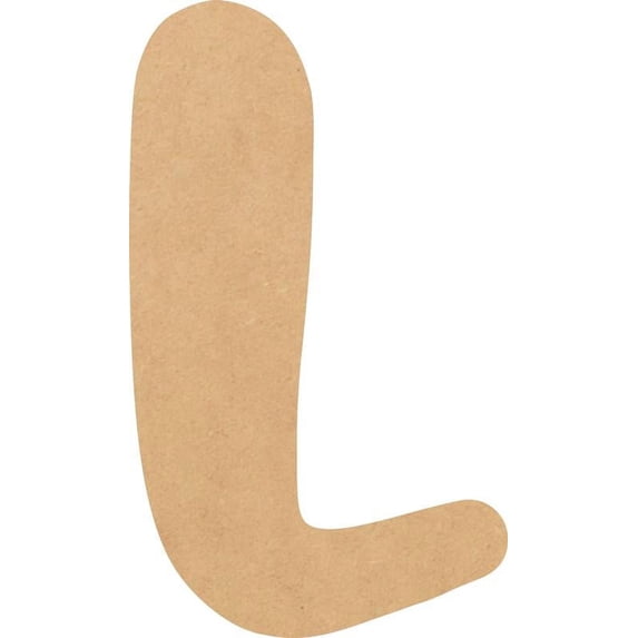 MDF Wood Letter L Craft, Paintable 14'' Tall Paintable, DIY Bright ...