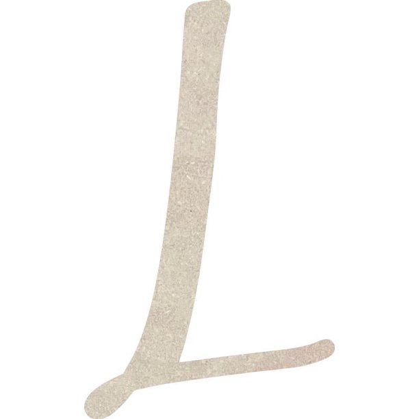 MDF Wood Letter L Craft, Paintable 15'' Tall Paintable, DIY Cailyn ...